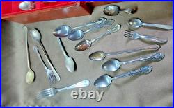 W. M Rogers Co Original Silver Plated Silverware-66 Pieces Withoriginal ...